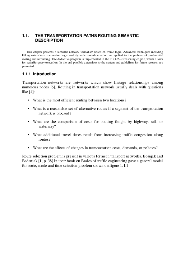 (PDF) The transportation paths routing semantic description