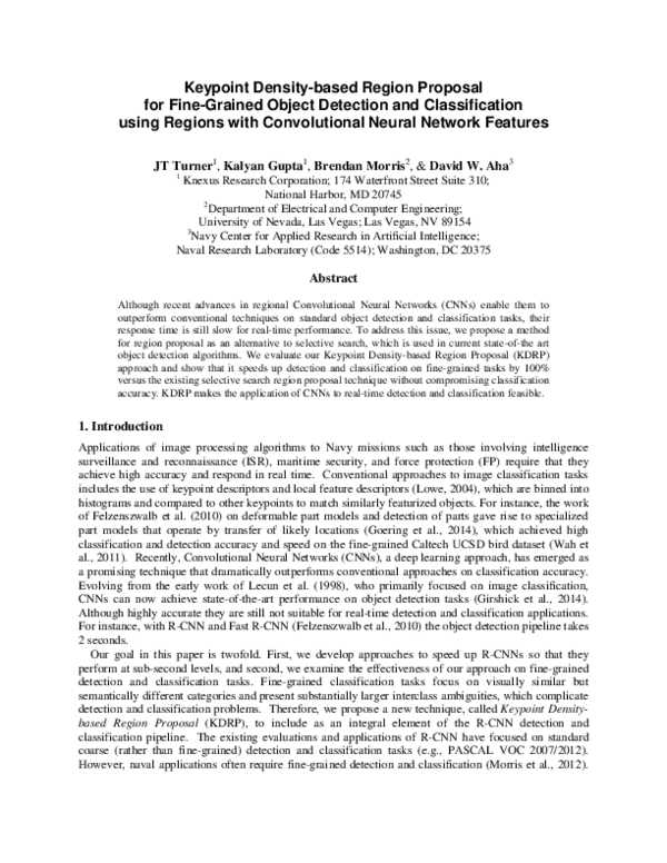 (PDF) Keypoint Density-based Region Proposal for Fine-Grained Object Detection and ...