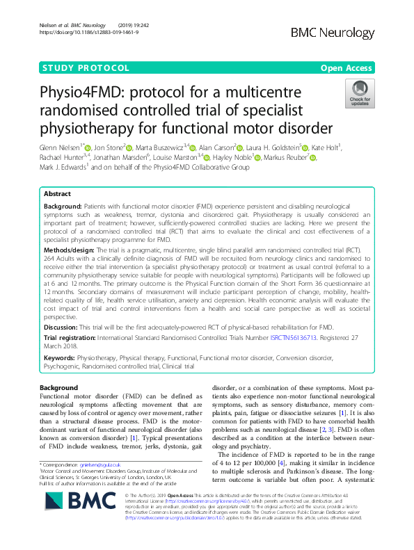 (PDF) Physio4FMD: protocol for a multicentre randomised controlled ...