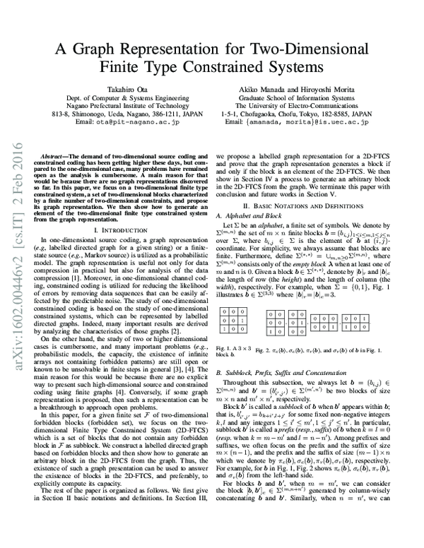 (PDF) A Graph Representation for Two-Dimensional Finite Type ...