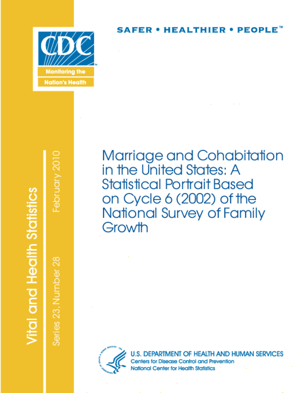 (PDF) Marriage and cohabitation in the United States: A statistical ...