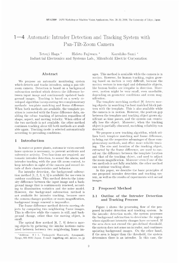 (PDF) Automatic Intruder Detection and Tracking System with Pan-Tilt ...