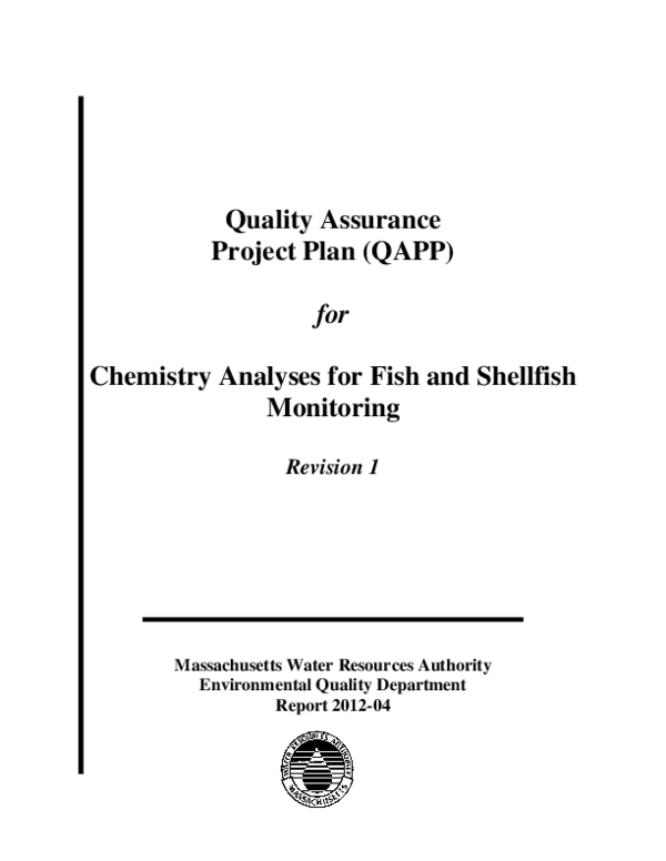 (PDF) for Chemistry Analyses for Fish and Shellfish Monitoring Prepared by