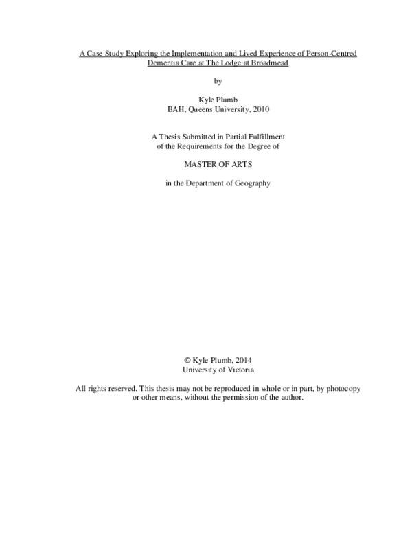 (PDF) A Case Study Exploring the Implementation and Lived Experience of ...