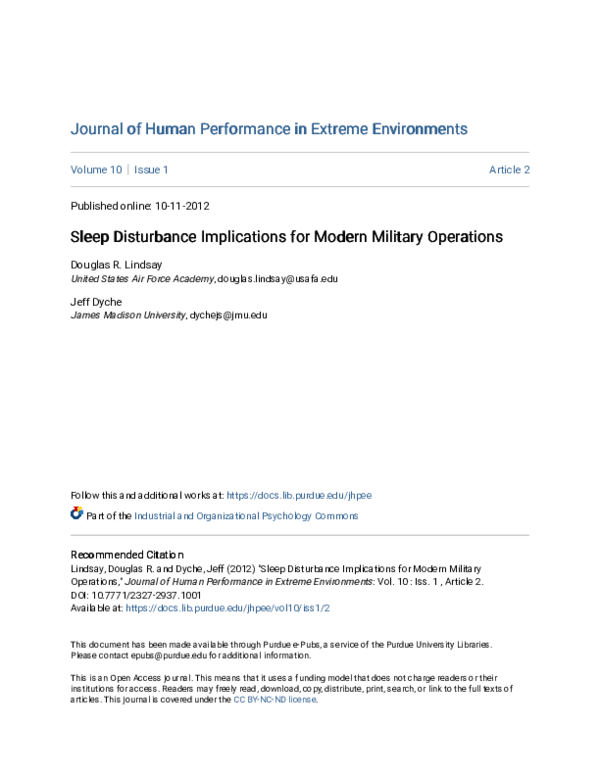 (PDF) Journal of Human Performance in Extreme Environments