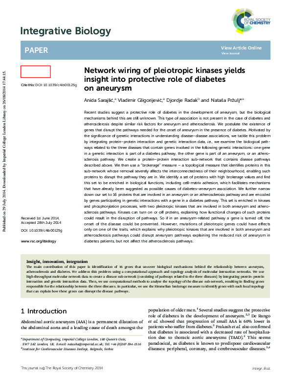 (PDF) Network wiring of pleiotropic kinases yields insight into ...