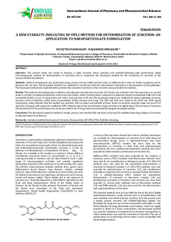 (PDF) A New Stability-Indicating RP-HPLC Method for Determination of ...