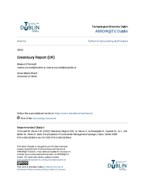 (PDF) Greenbury Report (UK)