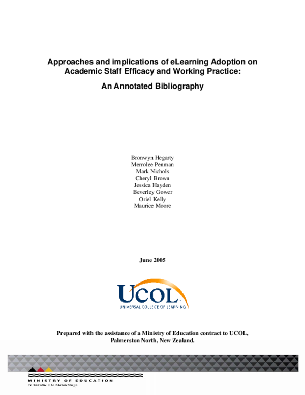 (PDF) Approaches and implications of eLearning adoption on academic ...