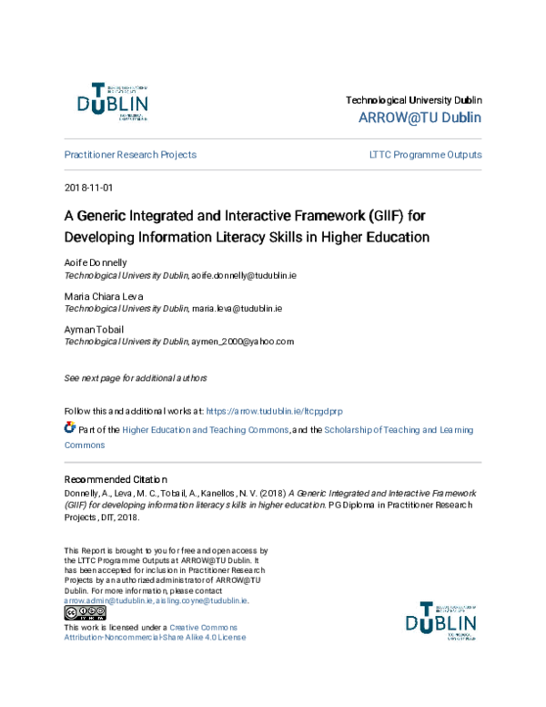 (PDF) A Generic Integrated and Interactive Framework (GIIF) for ...