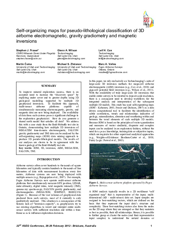 (PDF) Self-organizing maps for pseudo-lithological classification of 3D ...