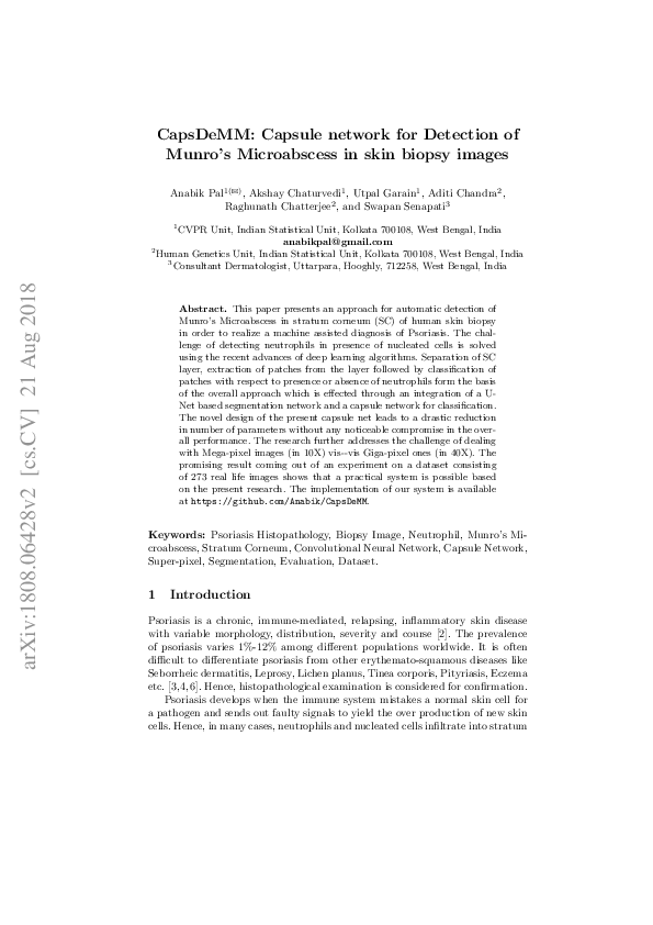 (PDF) CapsDeMM: Capsule Network for Detection of Munro’s Microabscess ...