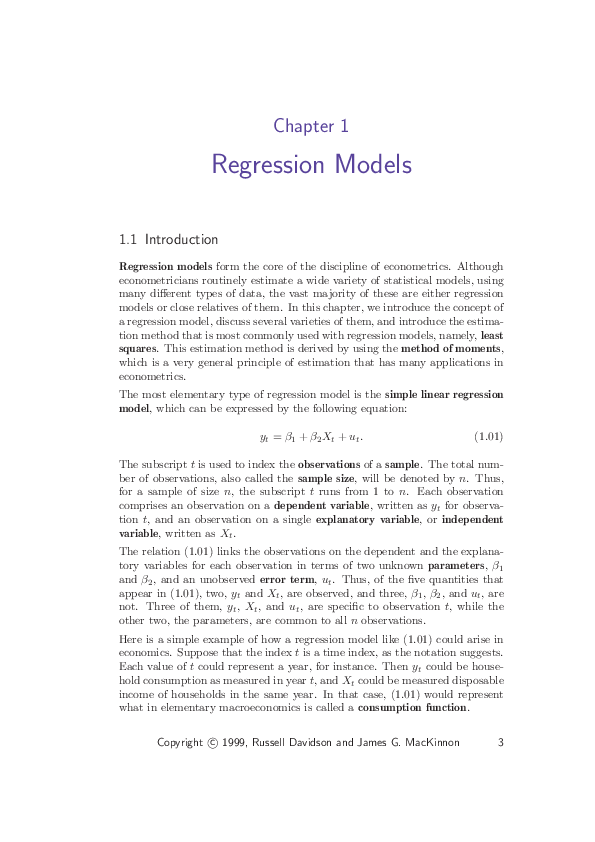 (PDF) Econometric Theory and Methods by Russell Davidson, James G ...