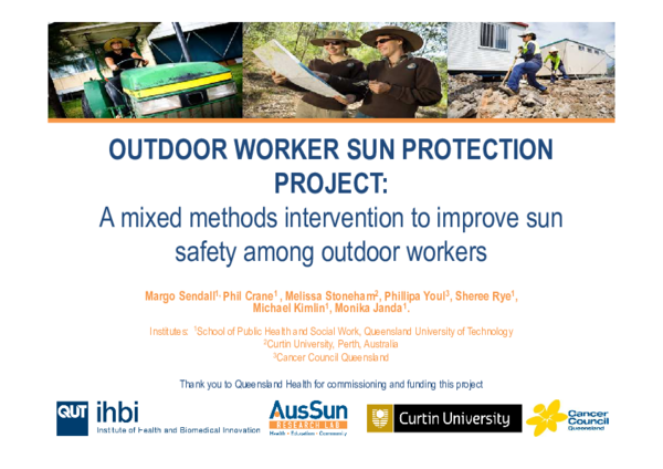(PDF) Outdoor Worker Sun Protection Project : a mixed methods ...