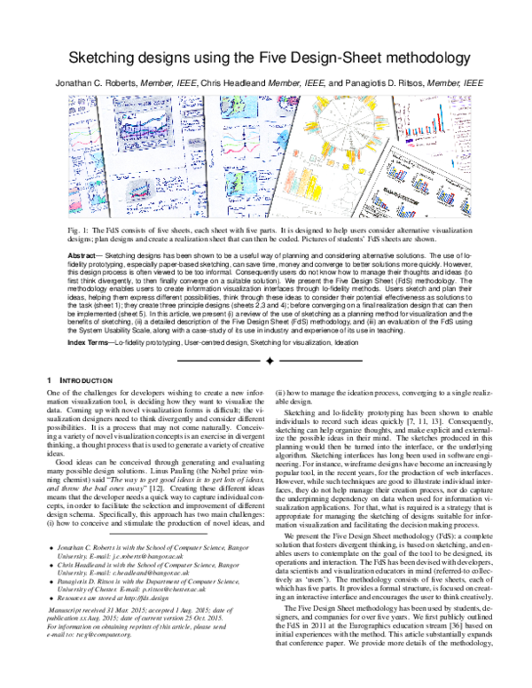 (PDF) Sketching Designs Using the Five Design-Sheet Methodology