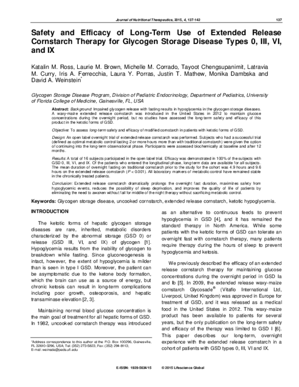 (PDF) Safety and Efficacy of Long-Term Use of Extended Release ...