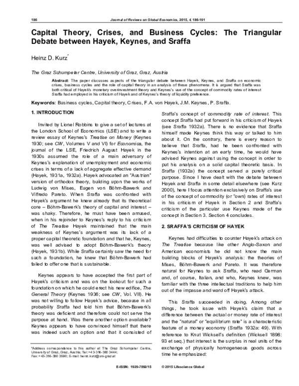 (PDF) Capital Theory, Crises, and Business Cycles: The Triangular ...