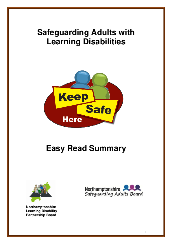 (PDF) Safeguarding Adults with Learning Disabilities