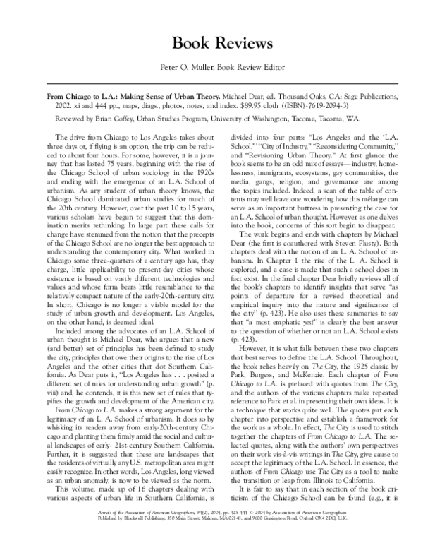 (PDF) An Introduction to Geographical Economics: Trade, Location and Growth