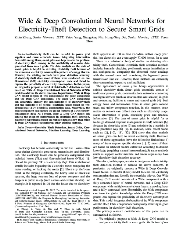(PDF) Wide and Deep Convolutional Neural Networks for Electricity-Theft ...