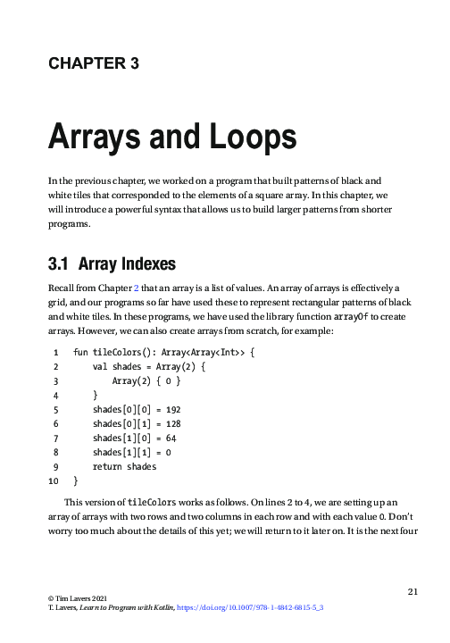 Pdf Arrays And Loops