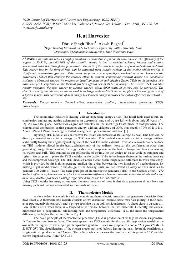 (PDF) Heat Harvester