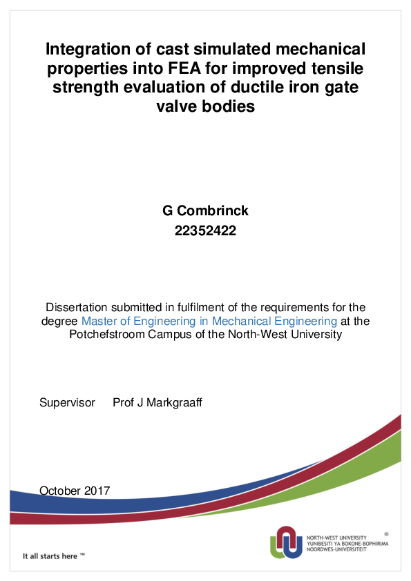 (PDF) Integration of cast simulated mechanical properties into FEA for ...
