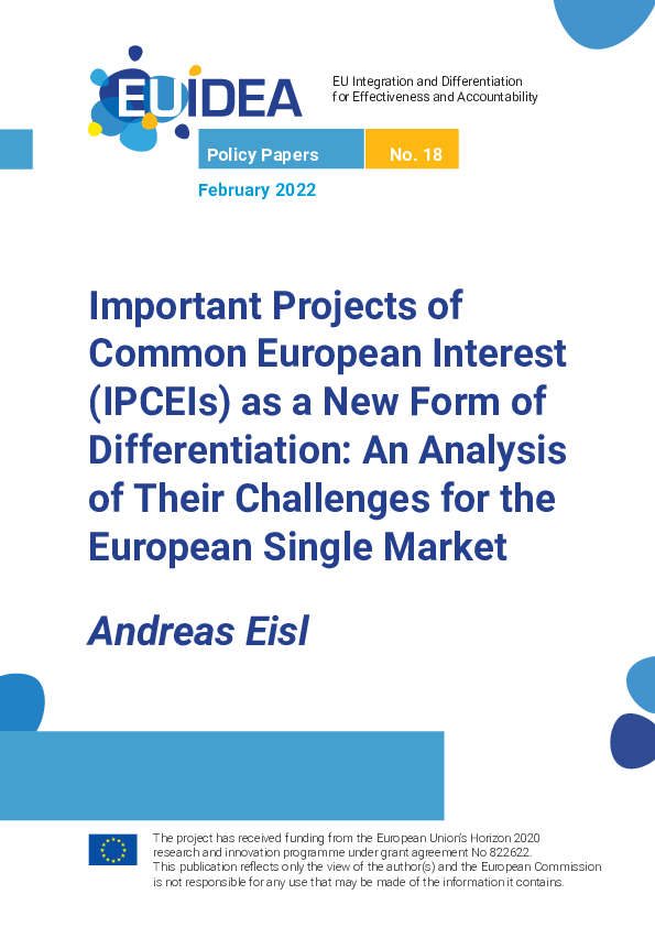(PDF) Important Projects of Common European Interest (IPCEIs) as a New ...