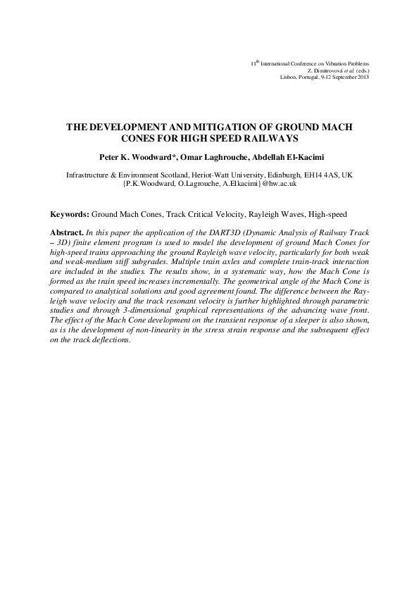 (PDF) The Development and Mitigation of Ground Mach Cones for High ...