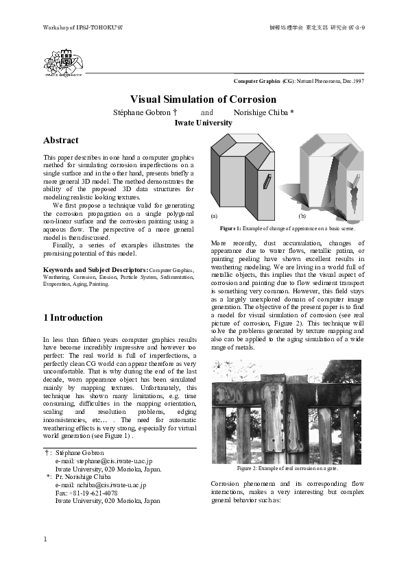 (PDF) Visual Simulation of Corrosion
