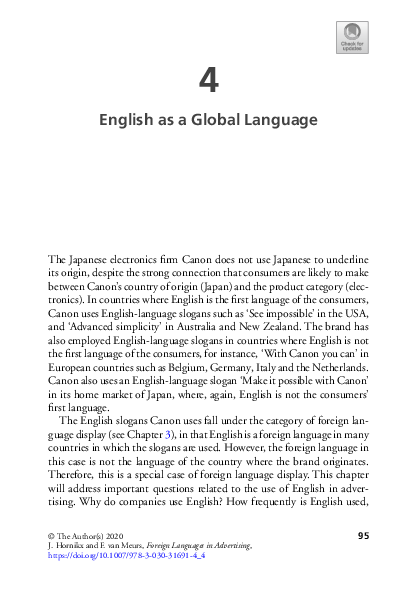 (PDF) English as a Global Language