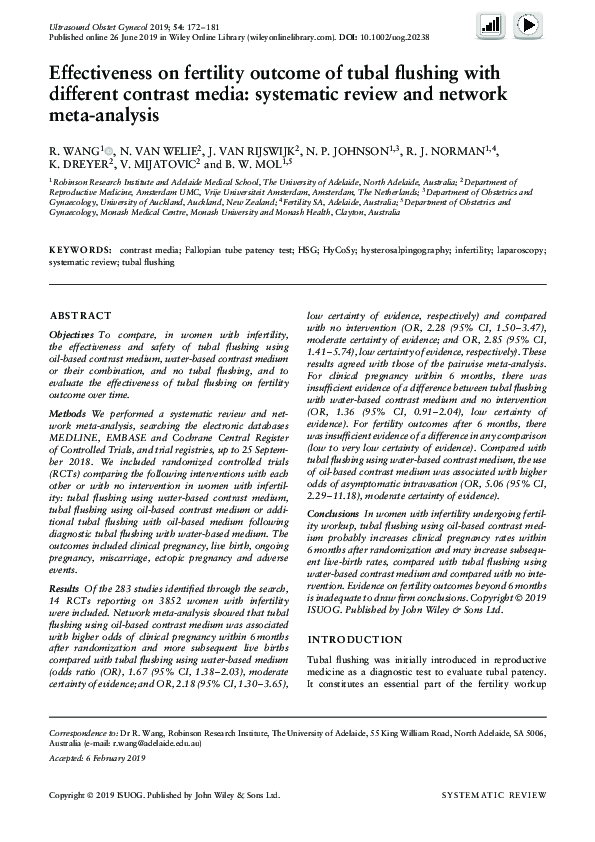 (PDF) The effectiveness of tubal flushing with different contrast media ...