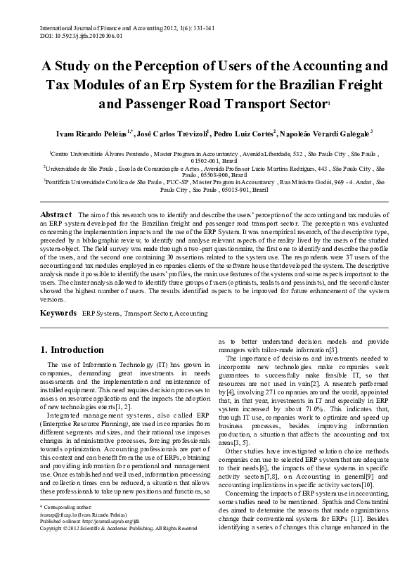 (PDF) A Study on the Perception of Users of the Accounting and Tax ...