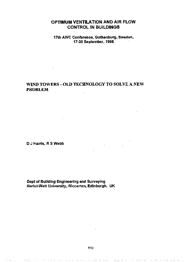 (PDF) Optimum ventilation and air flow control in buildings