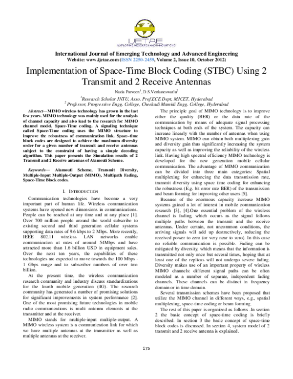 (PDF) Transmit and 2 Receive Antennas