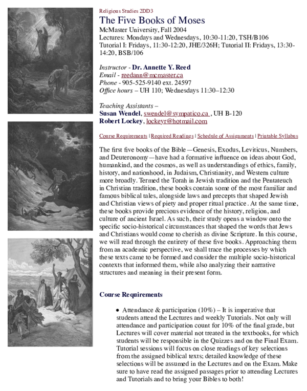 (PDF) The Five Books of Moses