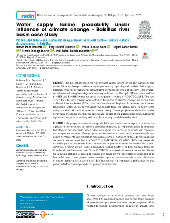 (PDF) Title : Water supply failure probability under influence of ...