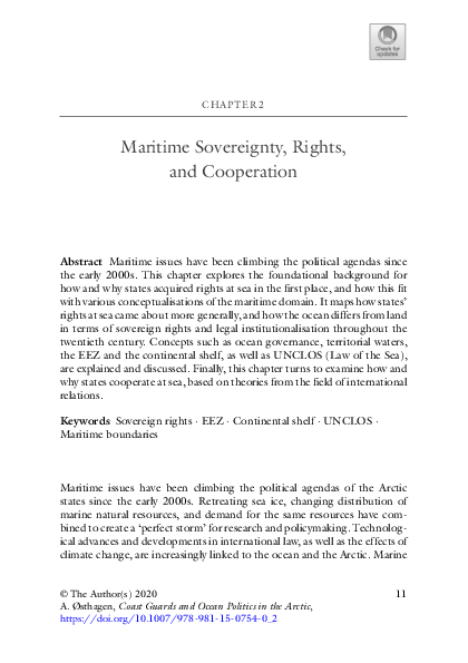 (PDF) Maritime Sovereignty, Rights, and Cooperation