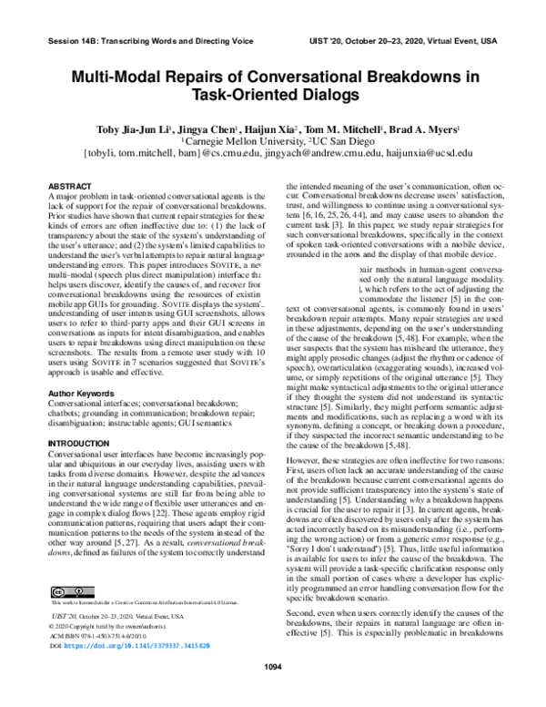 (PDF) Multi-Modal Repairs of Conversational Breakdowns in Task-Oriented ...