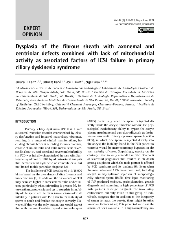 (PDF) IBJU Dysplasia Fibrous Sheath Axonemal Centriolar & Mitochondrial ...