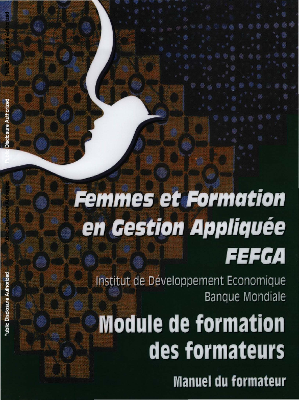 (PDF) Module de formation des formateurs : manuel du formateur