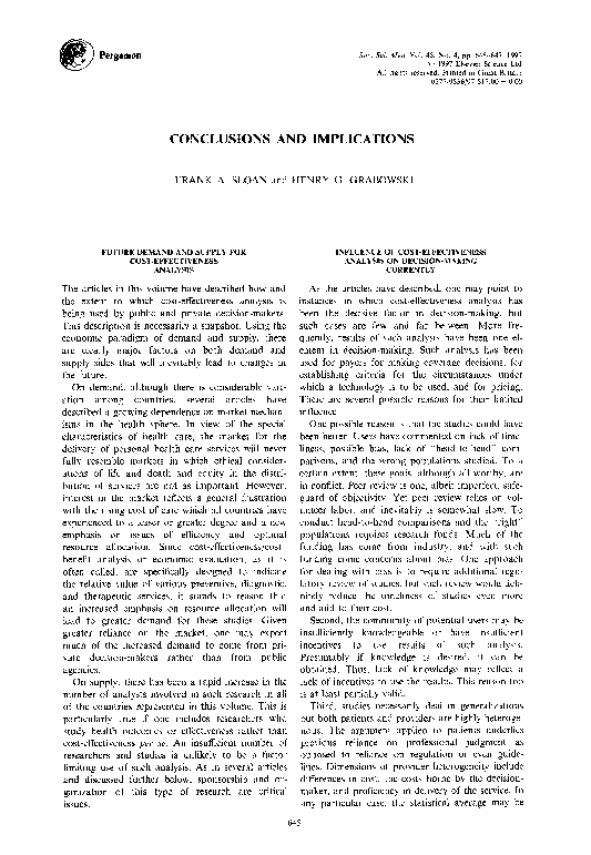 (PDF) Conclusions and implications