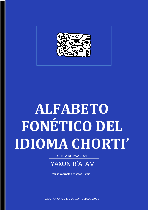 (PDF) ALFABETO FONETICO CHORTI'