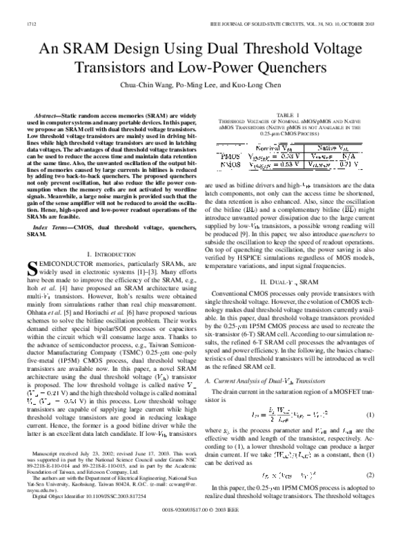 (PDF) A 1.25 GHz 32-bit tree-structured carry lookahead adder