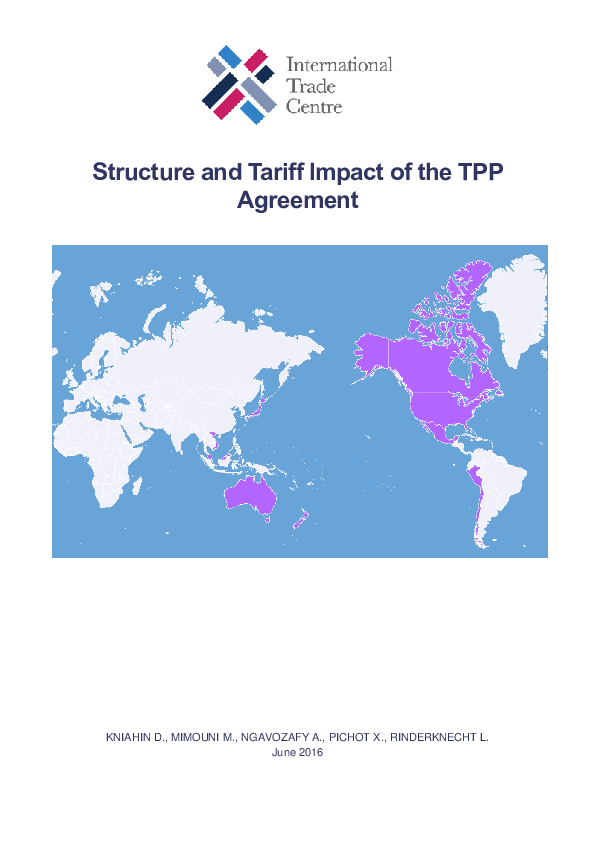 (PDF) Structure and tariff impact of the TPP agreement