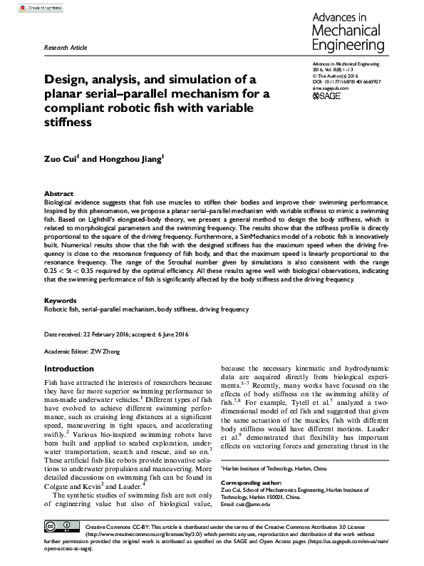 (PDF) Design, analysis, and simulation of a planar serial–parallel ...