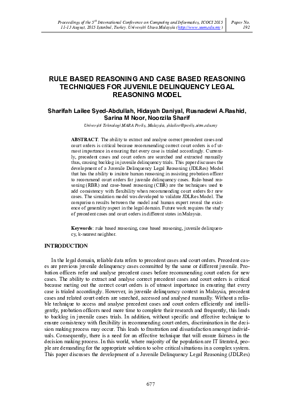 (PDF) Rule based reasoning and case based reasoning techniques for ...