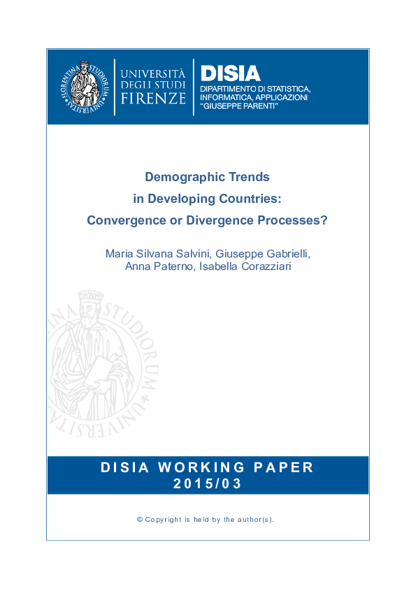 (PDF) Demographic Trends in Developing Countries: Convergence or ...
