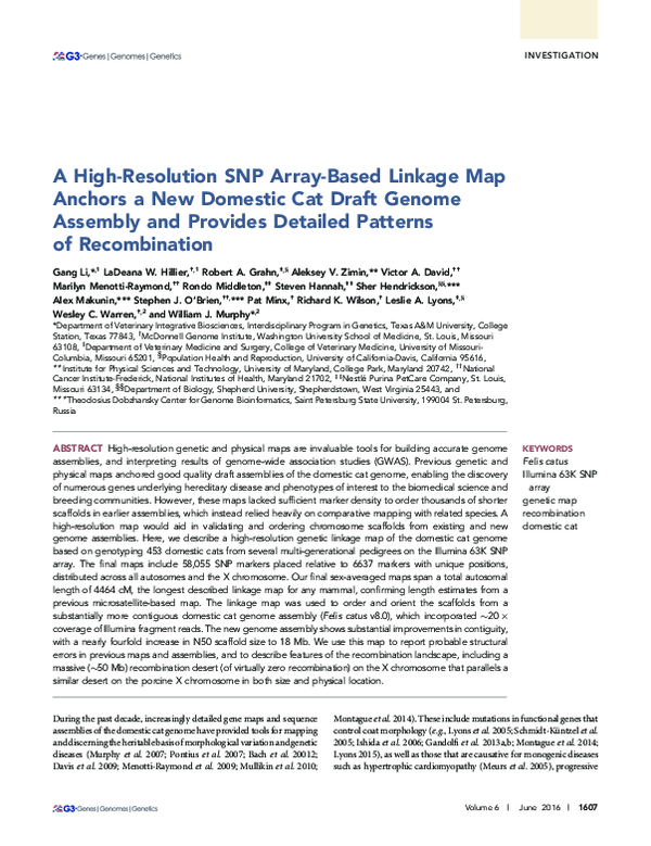 (PDF) A High-Resolution SNP Array-Based Linkage Map Anchors a New ...