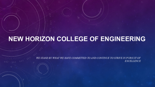 (PPT) New Horizon College of Engineering | NHCE college - Academia.edu